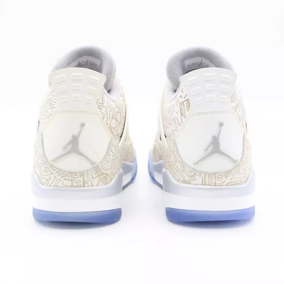 Jordan Nike Air Jordan 4 Retro Laser 30th Anniversary Chrome Metal ...