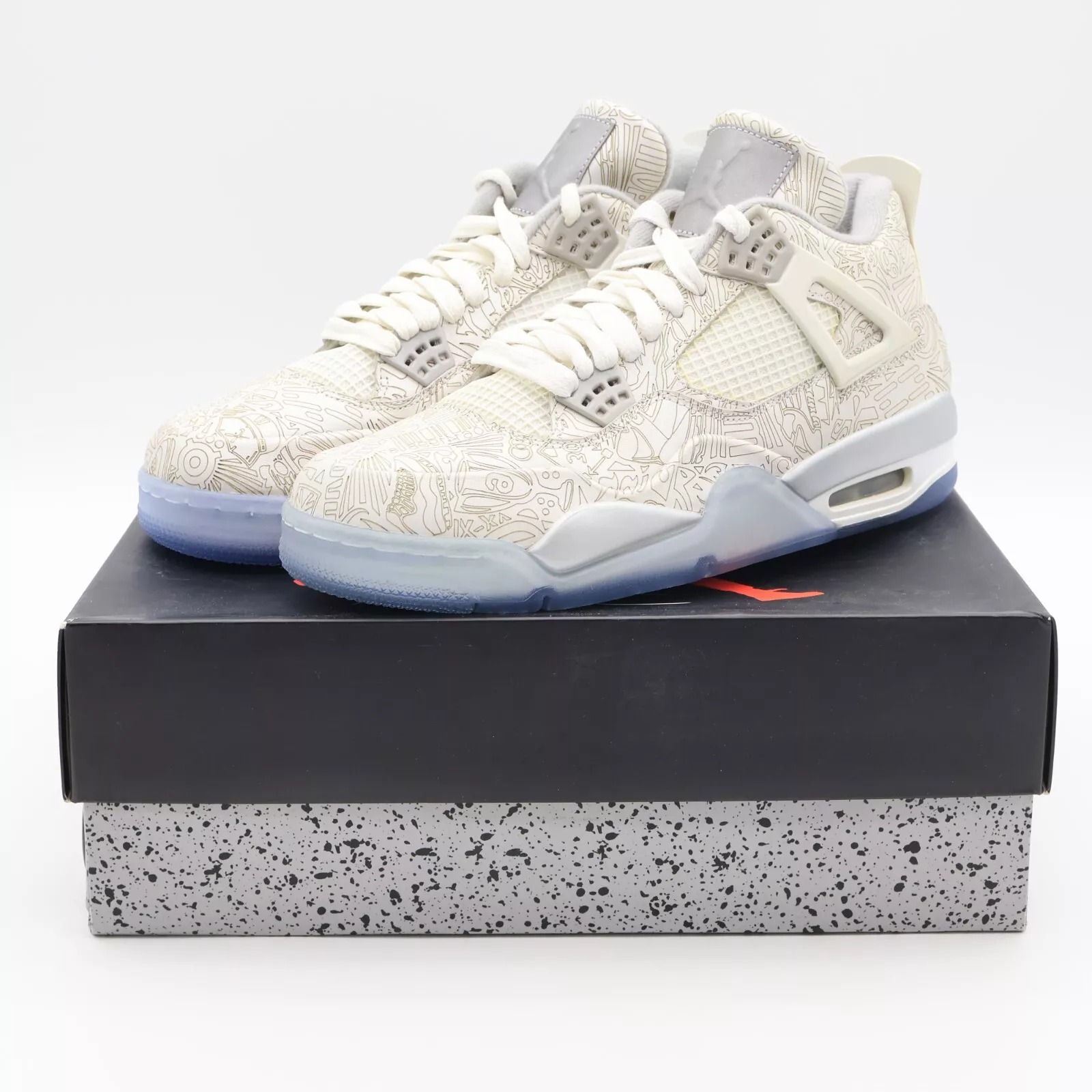Jordan Nike Air Jordan 4 Retro Laser 30th Anniversary Chrome Metal ...