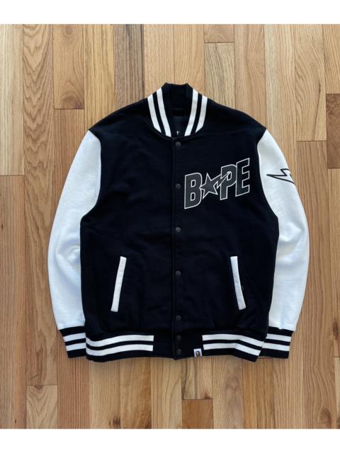 A BATHING APE® 2006 Bape Star Sta Logo Cotton Varsity Jacket ... A BATHING APE® 2006 Bape Star Sta Logo Cotton Varsity Jacket ...