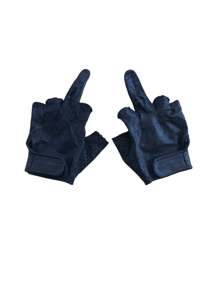 NUMBER (N)INE Number Nine X Jam Home Made Middle Finger Leather Glove ...