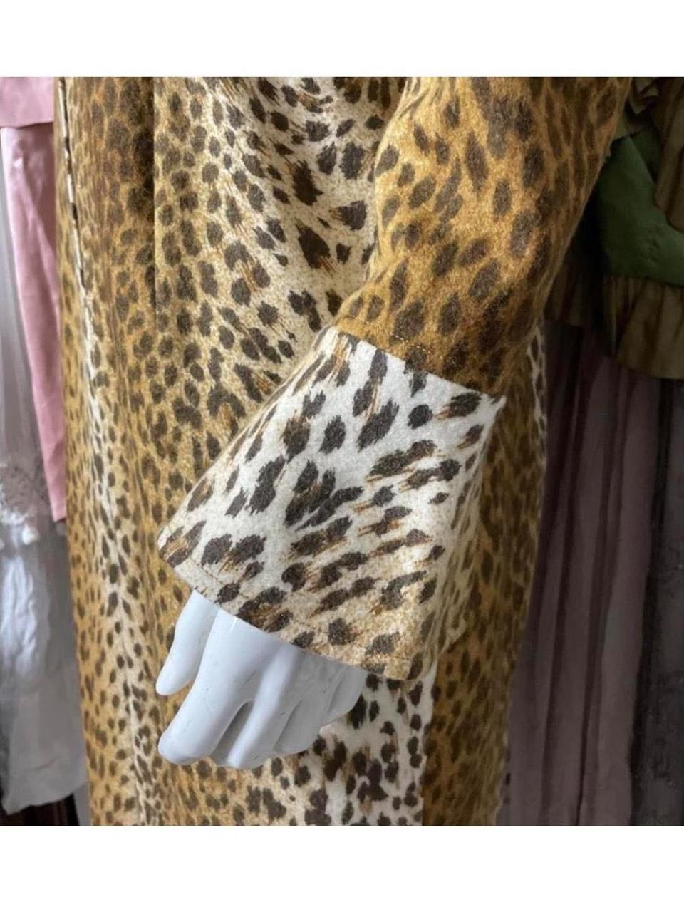 Valentino Vintage 1980s Valentino Wool Leopard Dress | lucindavintage ...