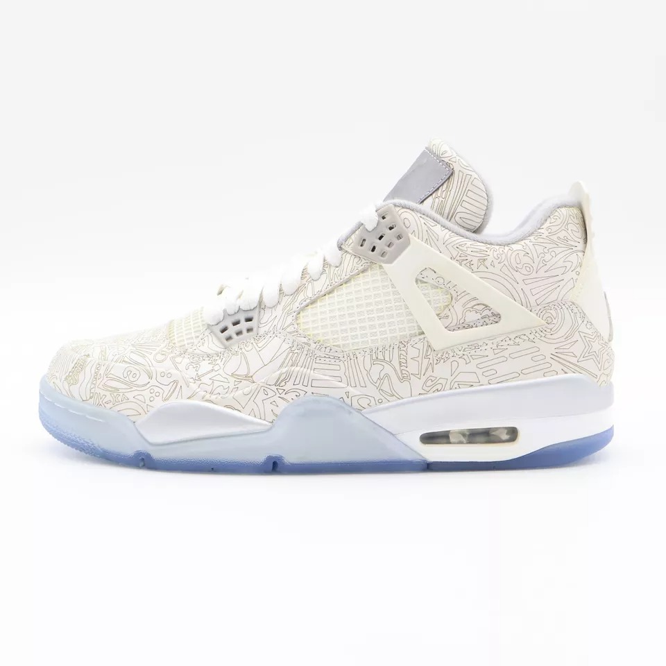 Jordan Nike Air Jordan 4 Retro Laser 30th Anniversary Chrome Metal ...