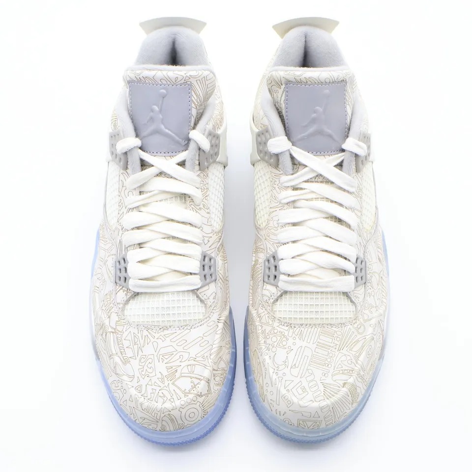 Jordan Nike Air Jordan 4 Retro Laser 30th Anniversary Chrome Metal ...