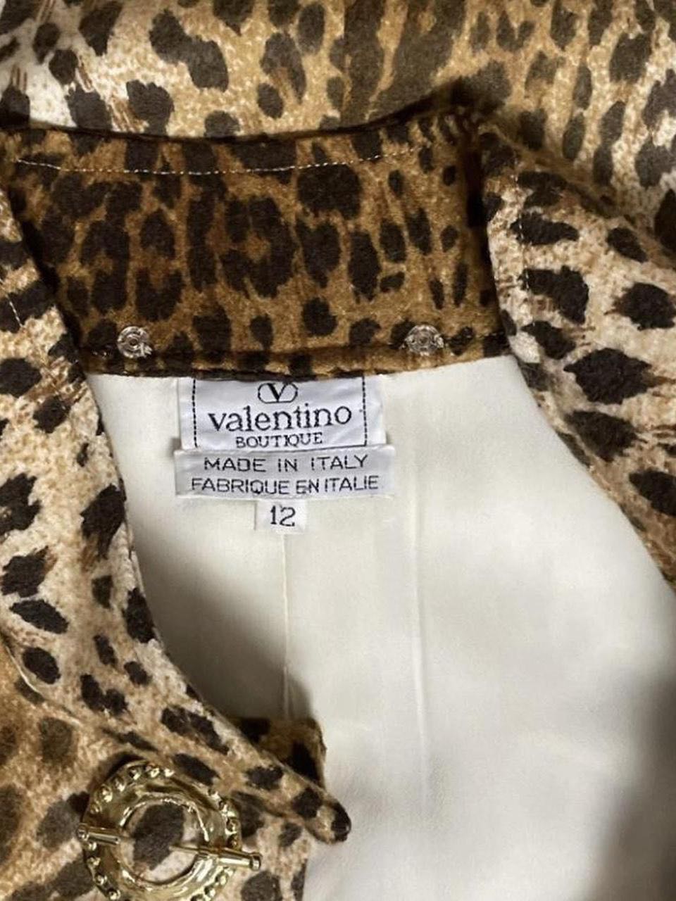 Valentino Vintage 1980s Valentino Wool Leopard Dress | lucindavintage ...
