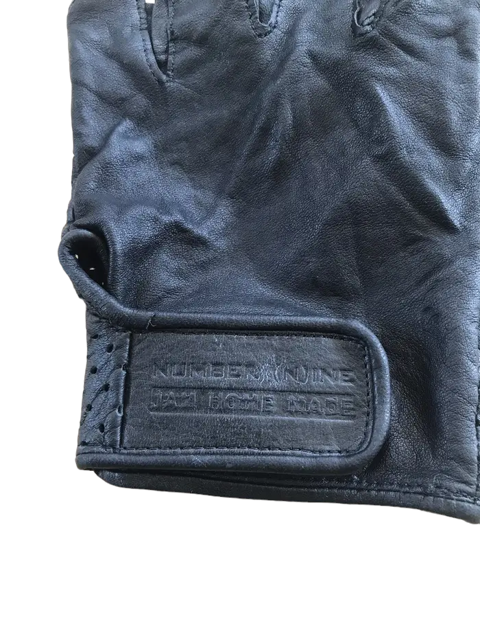 NUMBER (N)INE Number Nine X Jam Home Made Middle Finger Leather Glove ...