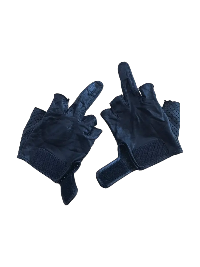 NUMBER (N)INE Number Nine X Jam Home Made Middle Finger Leather Glove ...