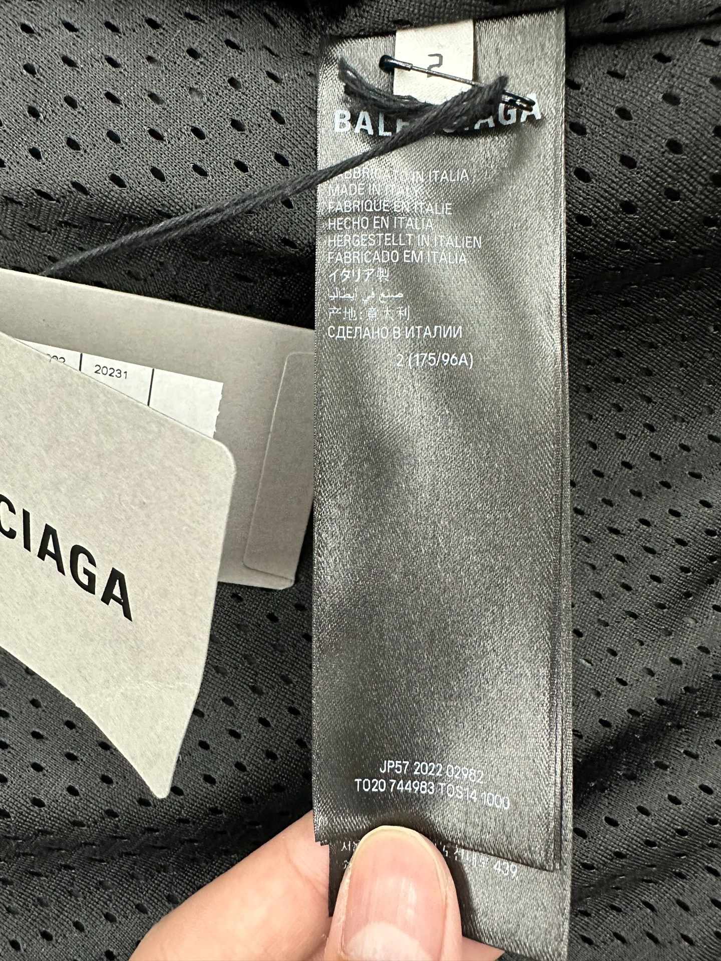 BALENCIAGA Balenciaga 23Summer All-Black Racing Leather Jacket ...