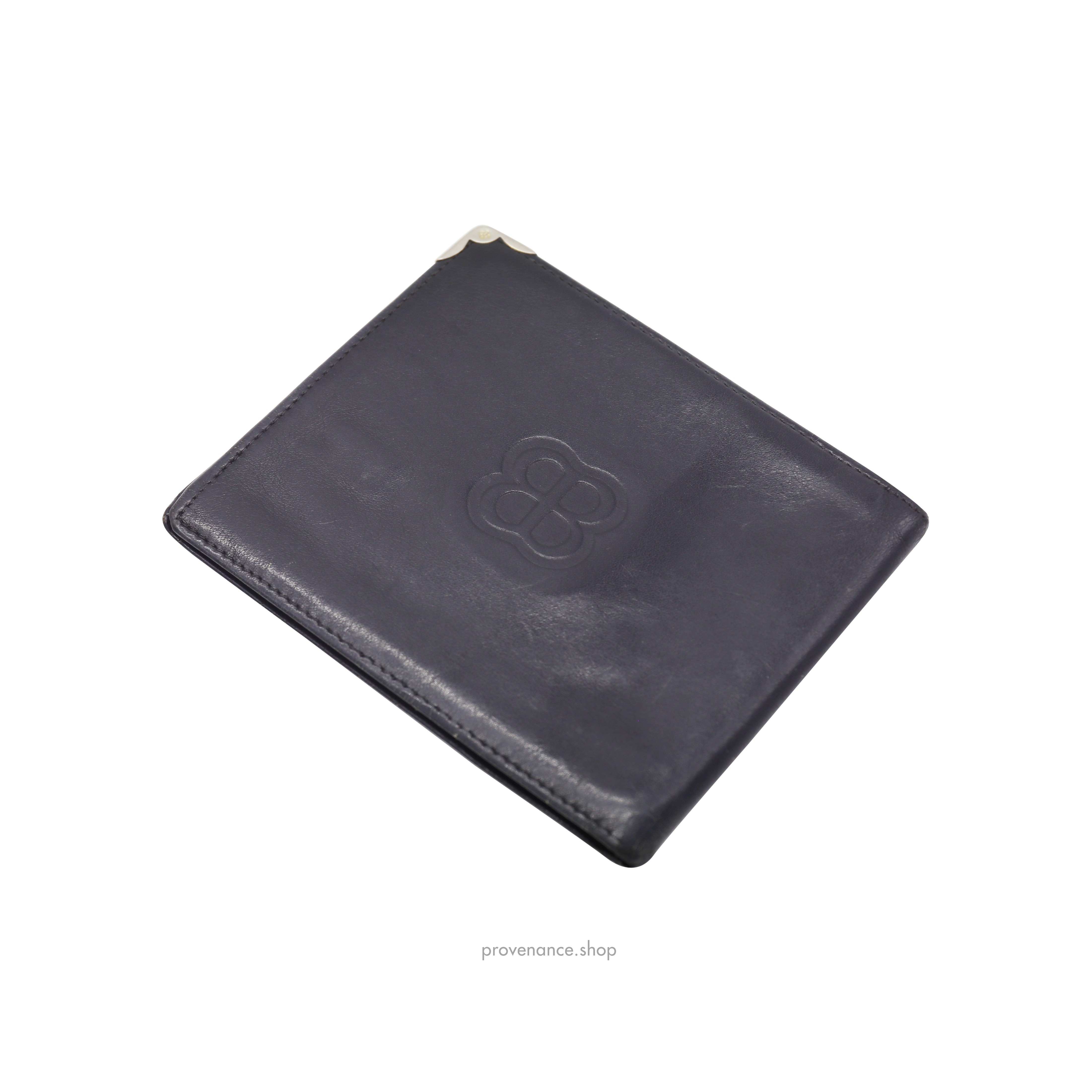 BALENCIAGA Balenciaga BB Logo Bifold Wallet - Black Leather ...