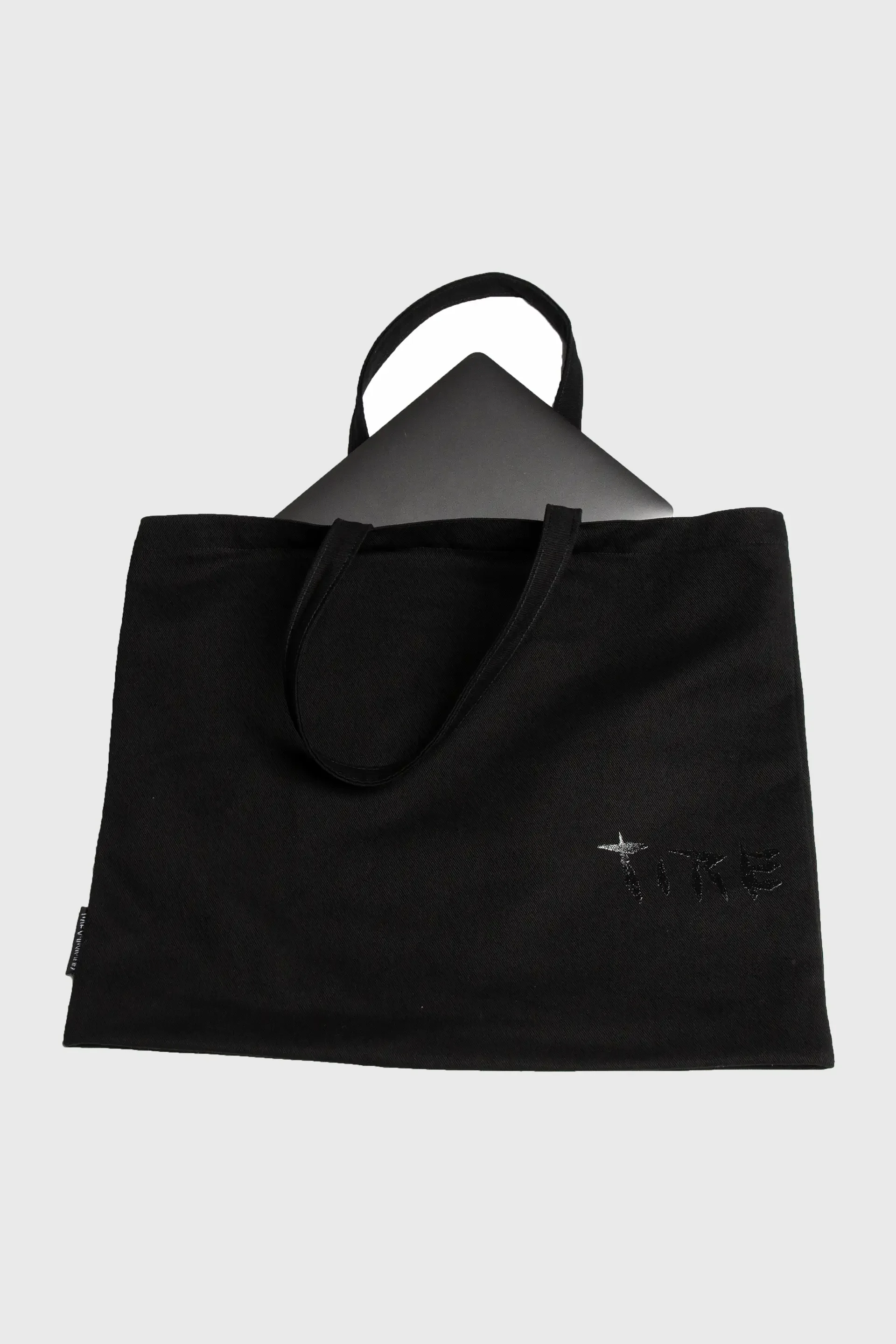 Other Designers Black TC Tote bag | tirecalligraphy | REVERSIBLE