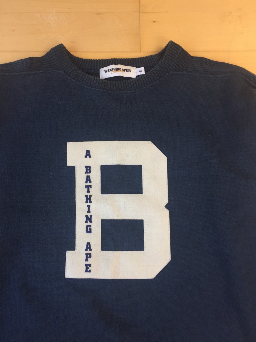 A BATHING APE® Bape Big B Logo Sweater | froxento | REVERSIBLE
