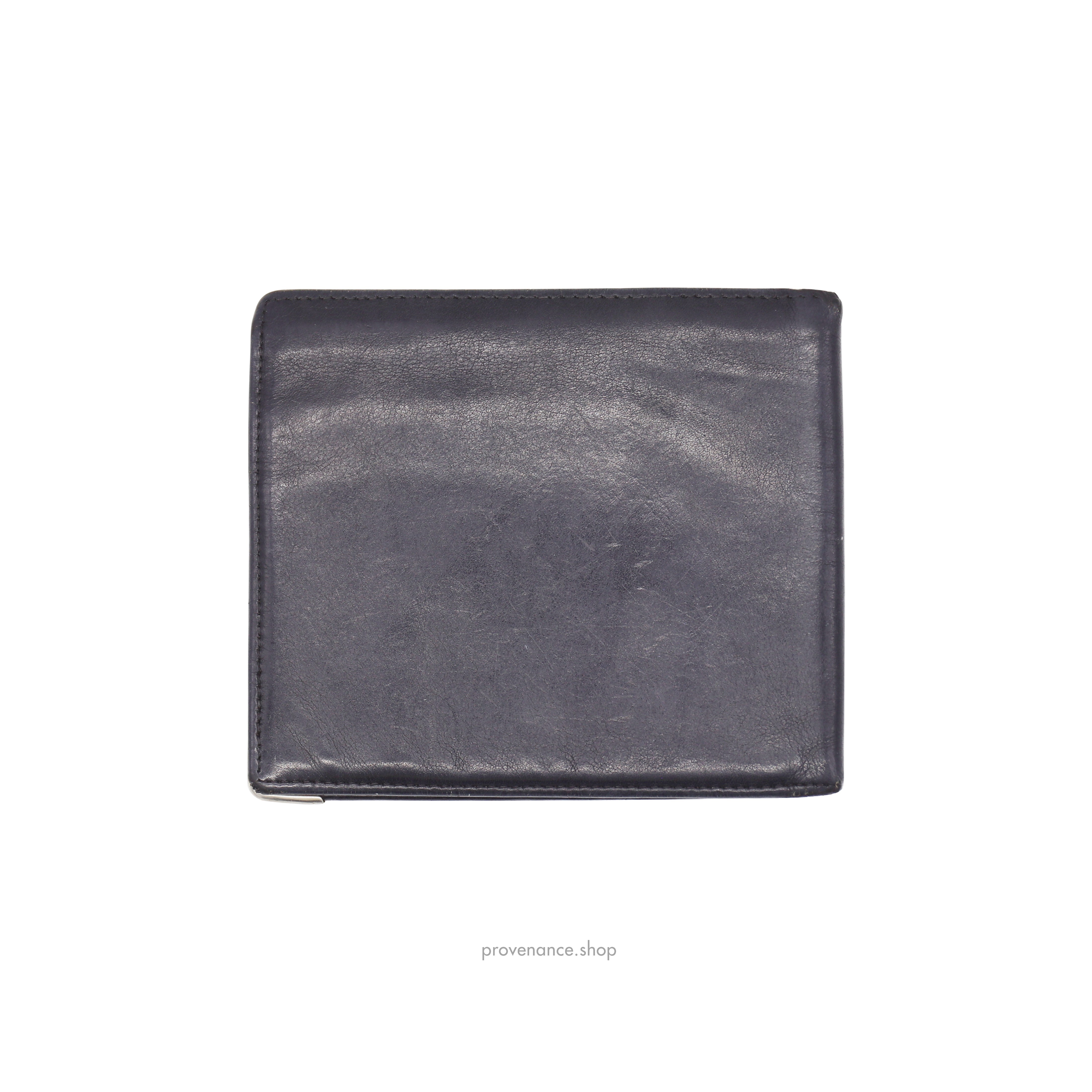 BALENCIAGA Balenciaga BB Logo Bifold Wallet - Black Leather ...