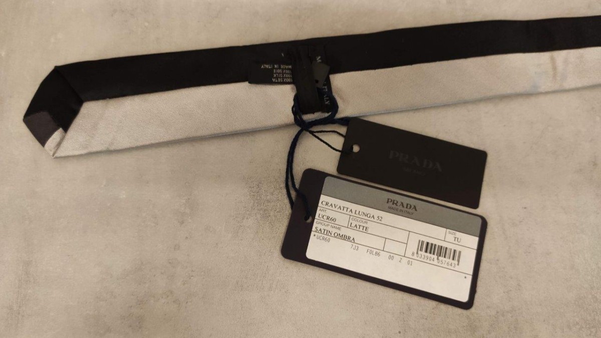 Prada Ultra Rare Runway One Piece Tie FW 2008 | wsp | REVERSIBLE