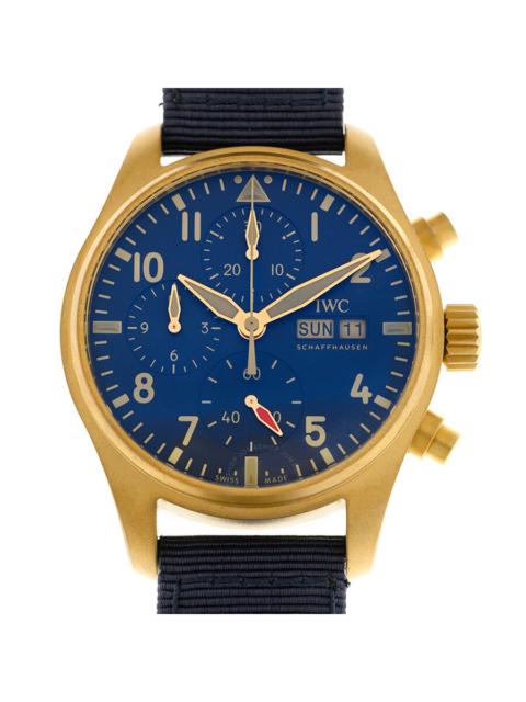 IWC Schaffhausen IWC Pilots Chronograph Automatic Blue Dial Men's Watch ...