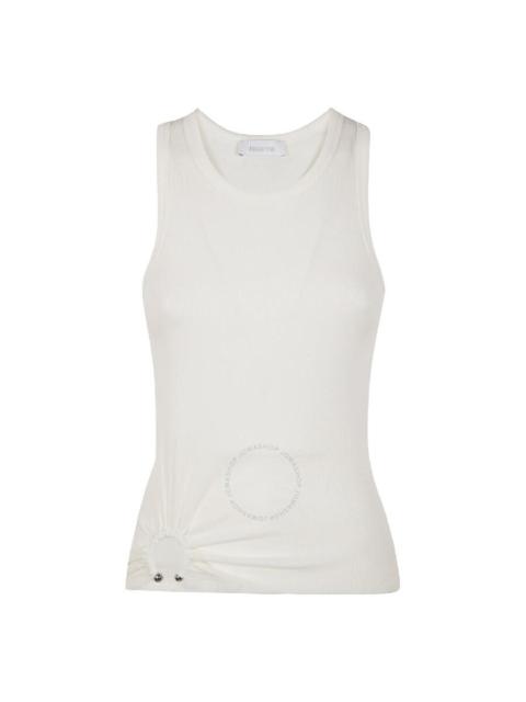 rabanne Paco Rabanne Signature Piercing Stretch Cotton Tank Top ...