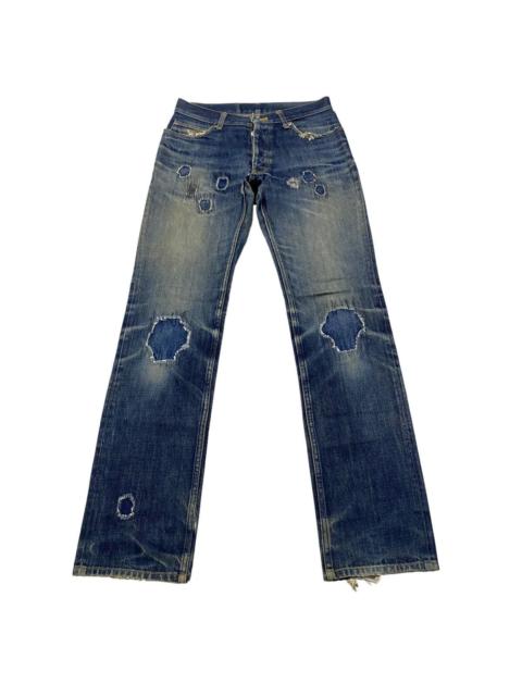 NUMBER (N)INE Number Nine Archive Grunge Distressed Denim Jeans ...