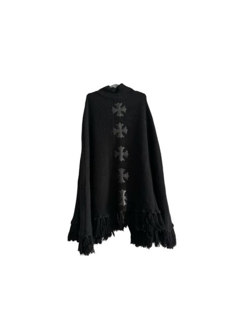 Chrome Hearts Leather Plus cross patch cloak cape | c99 | REVERSIBLE