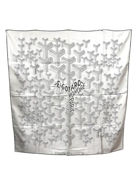 Goyard Goyard Silk Scarf No. 1 - Silk White Goyardine | provenance ...