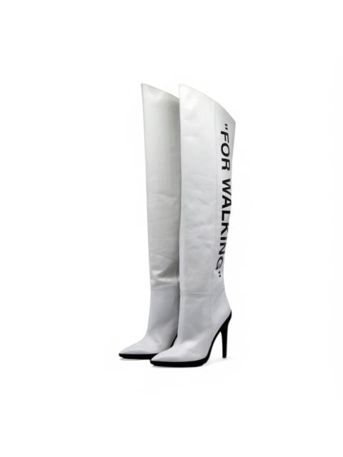 Off-White For Walking Boots 100mm - Patent Leather - White 40 ...
