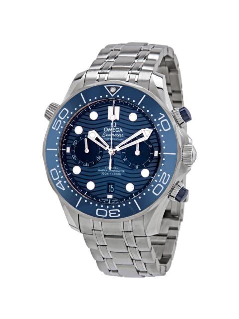 OMEGA Omega Seamaster Diver Chronograph Automatic Chronometer Blue Dial ...