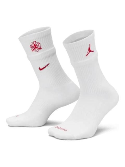 Jordan Air Jordan x Teyana Taylor Cushioned Crew Socks 'White Red ...
