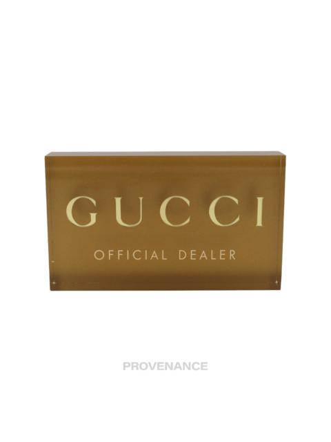 GUCCI Gucci Official Dealer Retail Store Sign | provenance | REVERSIBLE