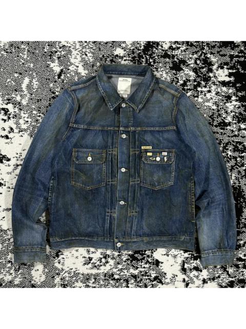 visvim VISVIM 19AW SS 101 JKT DRY DMGD-1000 DRY3 + PIN BADGE SET | prgoodzstock | REVERSIBLE