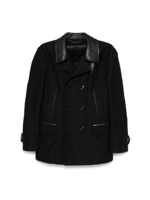 TOM FORD contrasting-collar peacoat | farfetch | REVERSIBLE