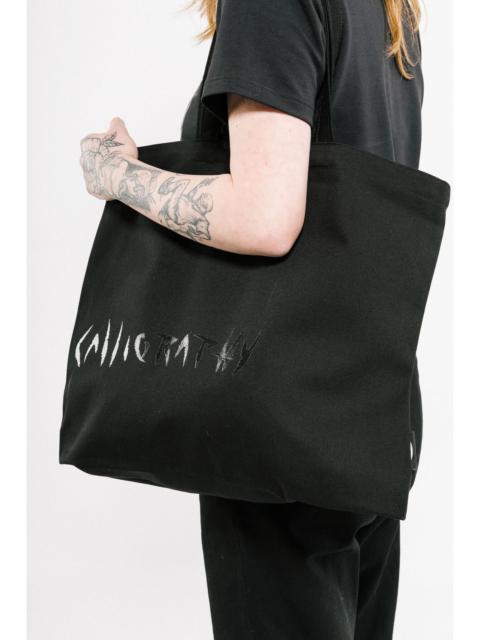 Other Designers Black TC Tote bag | tirecalligraphy | REVERSIBLE