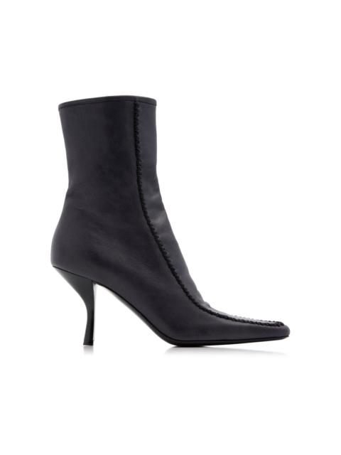The Row Romy Leather Ankle Boots black | modaoperandi | REVERSIBLE