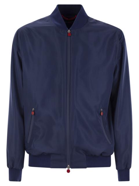 Other Designers KITON - Kiton Men Sea - Bomber Jacket In Technical Fabric | luosophy | REVERSIBLE