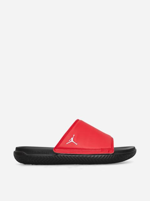 Jordan Play Slides Red / Black / White | slamjam | REVERSIBLE