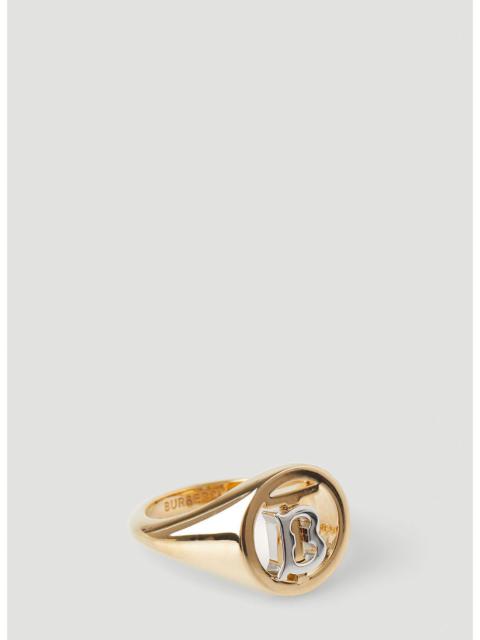 Burberry Burberry Women Logo Cut Out Signet Ring | luosophy | REVERSIBLE