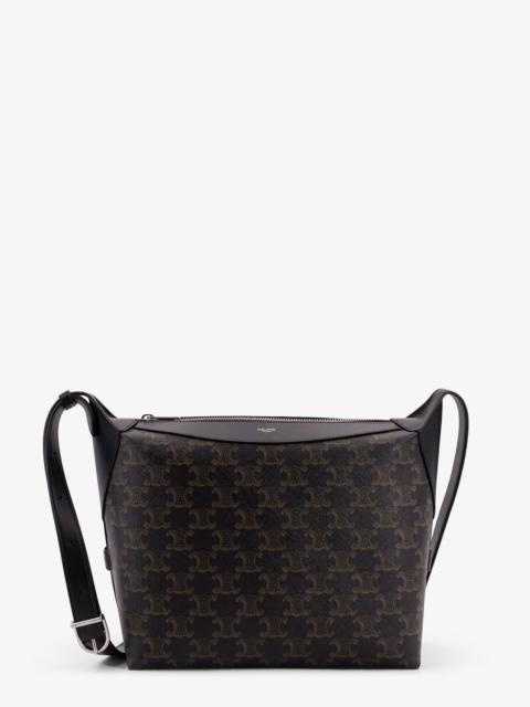 CELINE Celine Triomphe Canvas And Leather Shoulder Bag | elliebelle ...