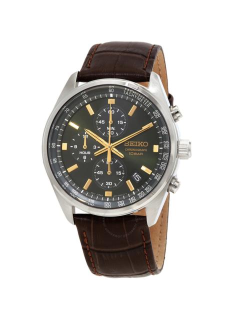 Other Designers Seiko - Seiko Core Chronograph Quartz Green Dial Men's ...