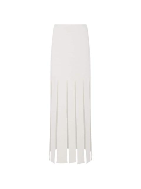 ROSETTA GETTY fringed maxi skirt | farfetch | REVERSIBLE