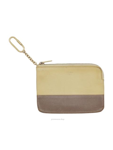 CELINE Celine Key Pouch Cles - Olive Drab/Cream | provenance | REVERSIBLE