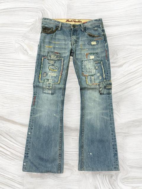Other Designers Vintage - Flared Back Number Patches Distressed Low ...