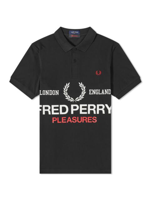 Fred Perry Fred Perry x Pleasures Logo Polo | endclothing | REVERSIBLE