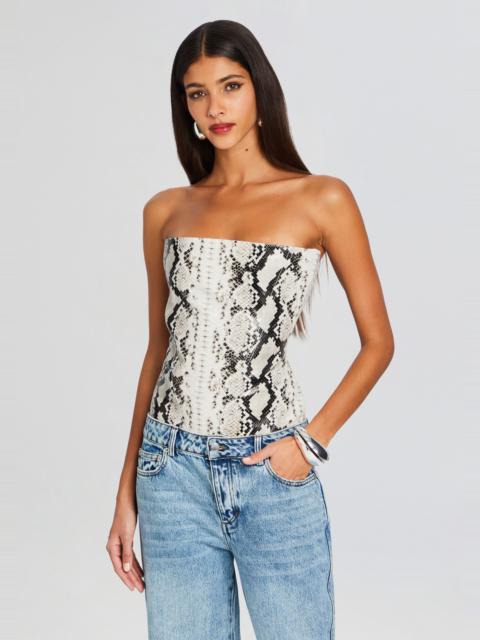 RETROFÊTE LEONIE LEATHER TOP | retrofete | REVERSIBLE