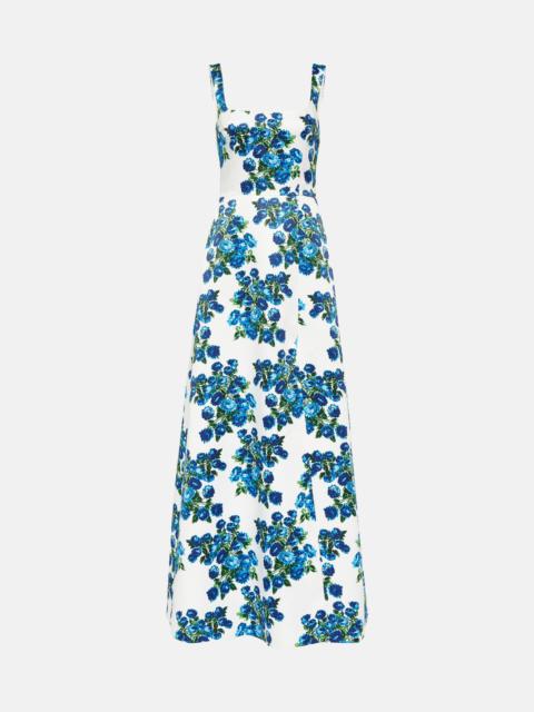 EMILIA WICKSTEAD Osbourne floral taffeta faille maxi dress | REVERSIBLE