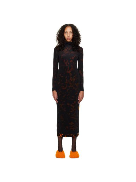 Dries Van Noten Black Hetar Midi Dress | REVERSIBLE