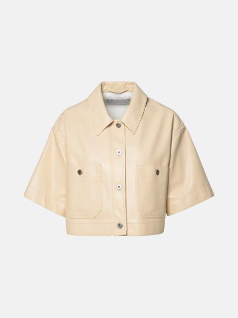 STAND STUDIO IVORY POLYURETHANE BLEND SHIRT | REVERSIBLE