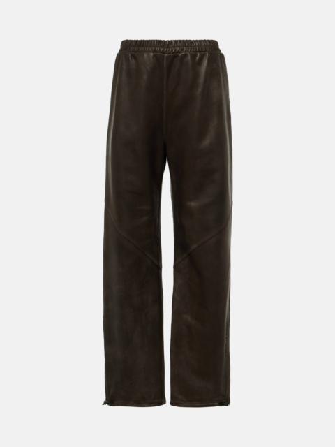 Acne Studios Embossed leather sweatpants | REVERSIBLE