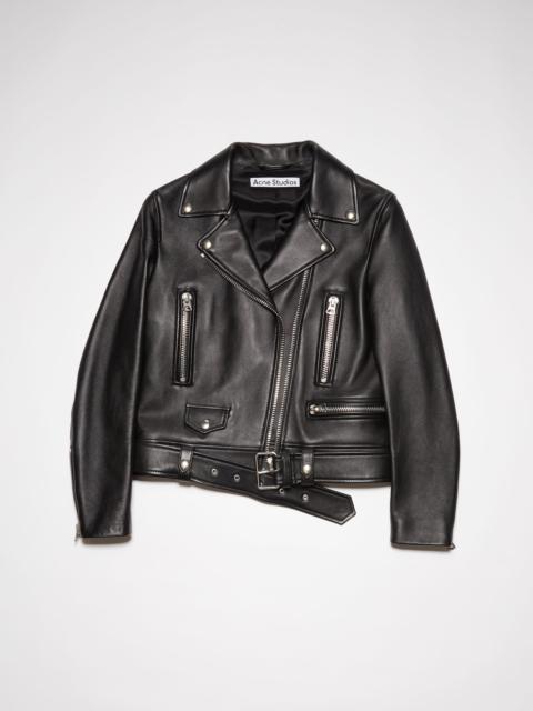Acne Studios Leather biker jacket - Black | REVERSIBLE