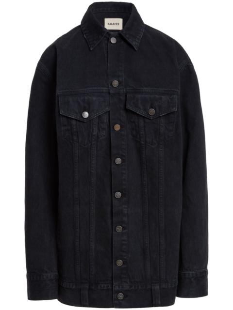 KHAITE The Ross denim shirt jacket | REVERSIBLE