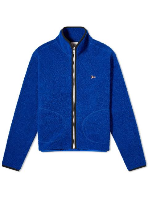 Drake's Drake's Boucle Wool Zip Fleece Jacket | REVERSIBLE