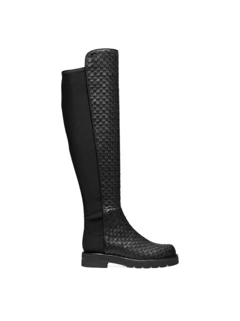 Stuart Weitzman 5050 LIFT WOVEN BOOT | REVERSIBLE