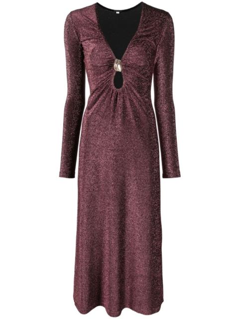 Johanna Ortiz Impala Dancing lurex maxi dress | REVERSIBLE