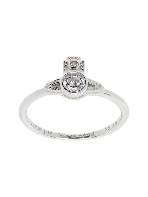 Vivienne westwood london orb ring silver store