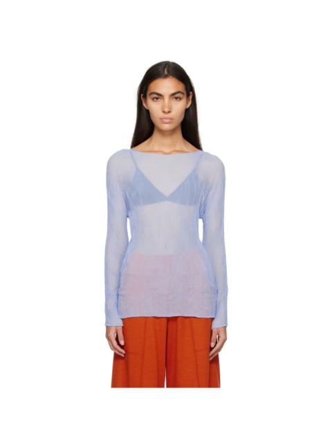 ISSEY MIYAKE Blue Twist 2 Long Sleeve T-Shirt | REVERSIBLE